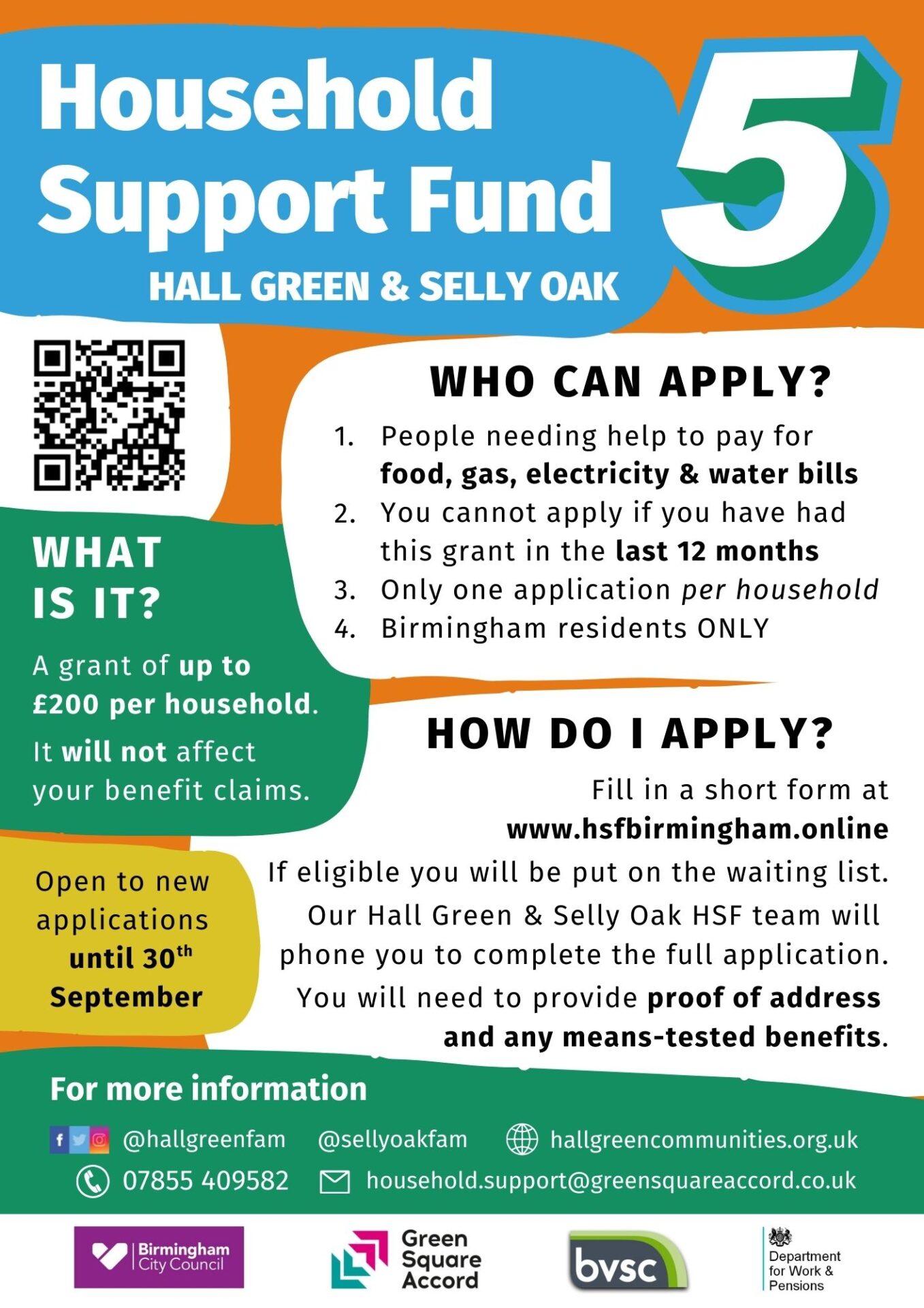 Household Support Fund – Hall Green Communities